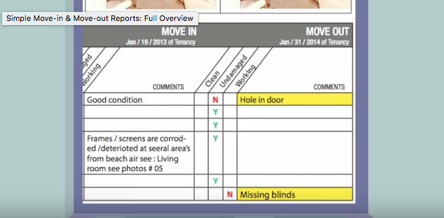 Move-in / Move-out Property Inspection Comparison Software - Property ...